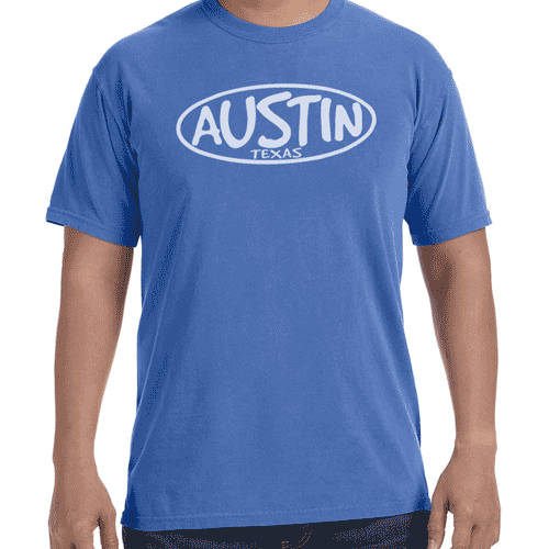 Original Keep Austin Weird - Royal Caribe Tee Washed – Austin Gift Company